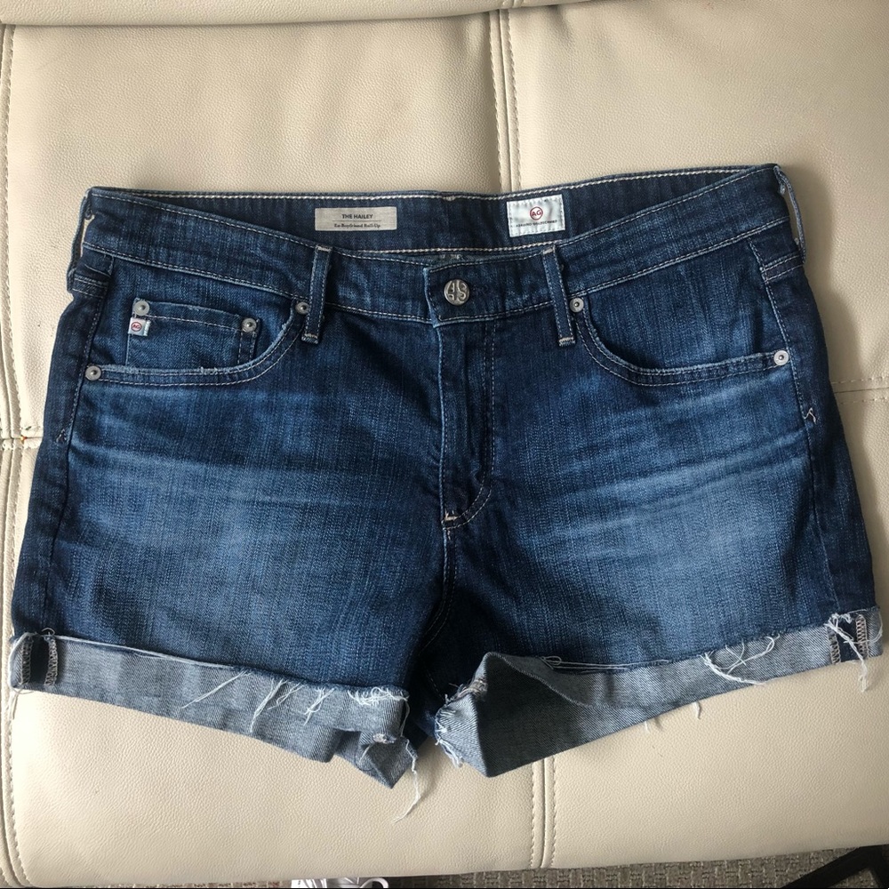 Ag The Hailey Ex Boyfriend Roll Up Shorts - Gem